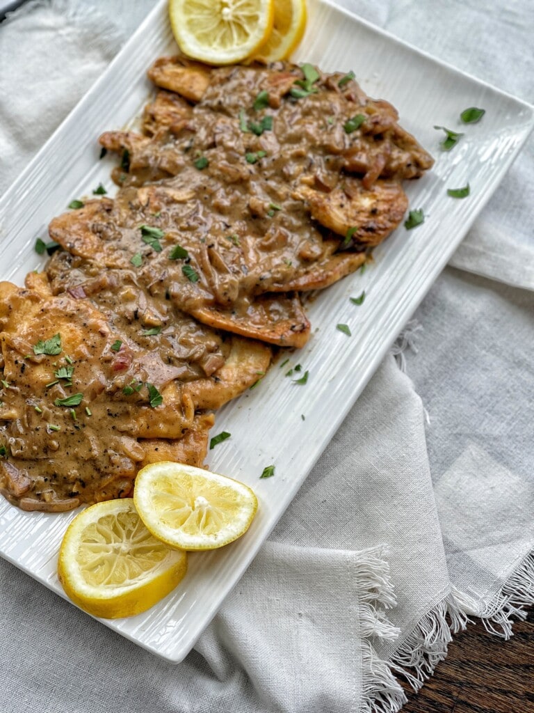 Lemon Shallot Chicken - Sweet Savory and Steph