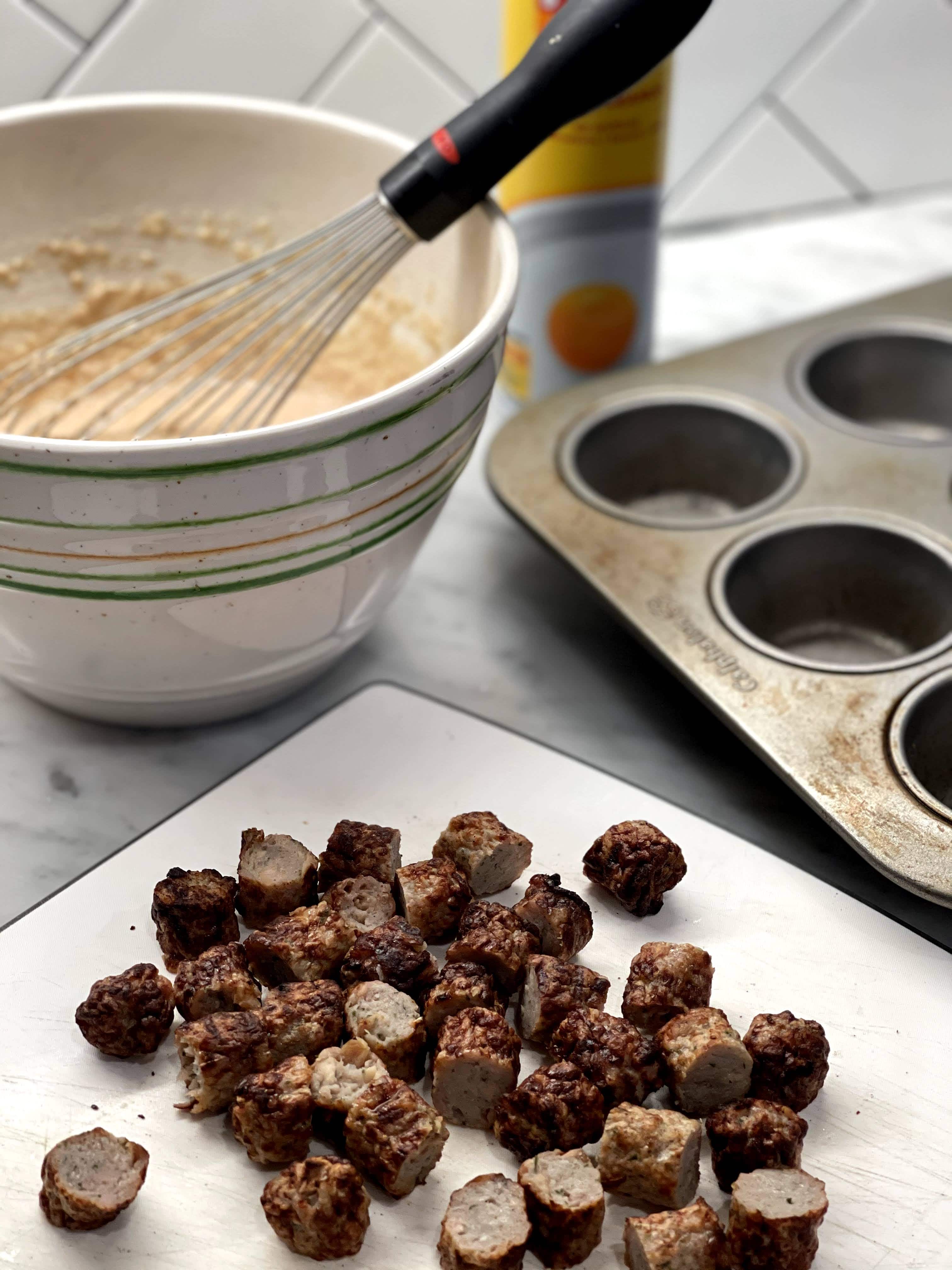 Pigs in a Blanket Breakfast Muffins - Sweet Savory and Steph