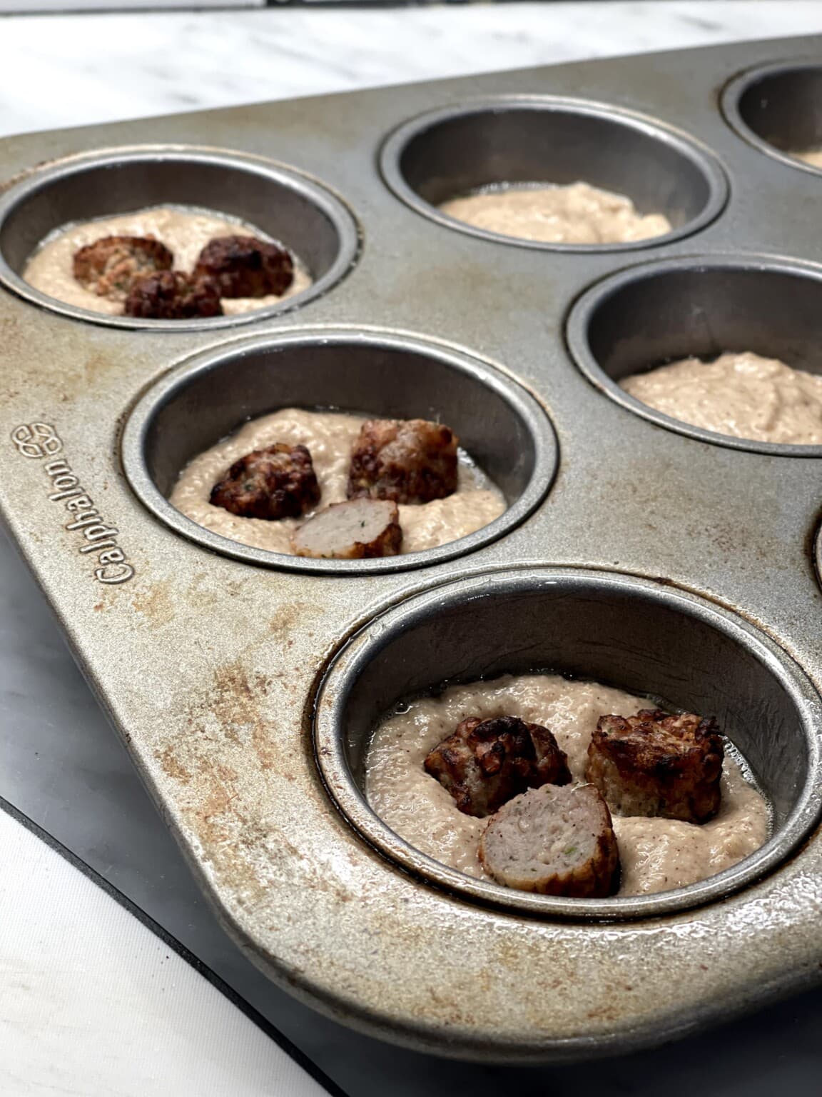 Pigs in a Blanket Breakfast Muffins - Sweet Savory and Steph