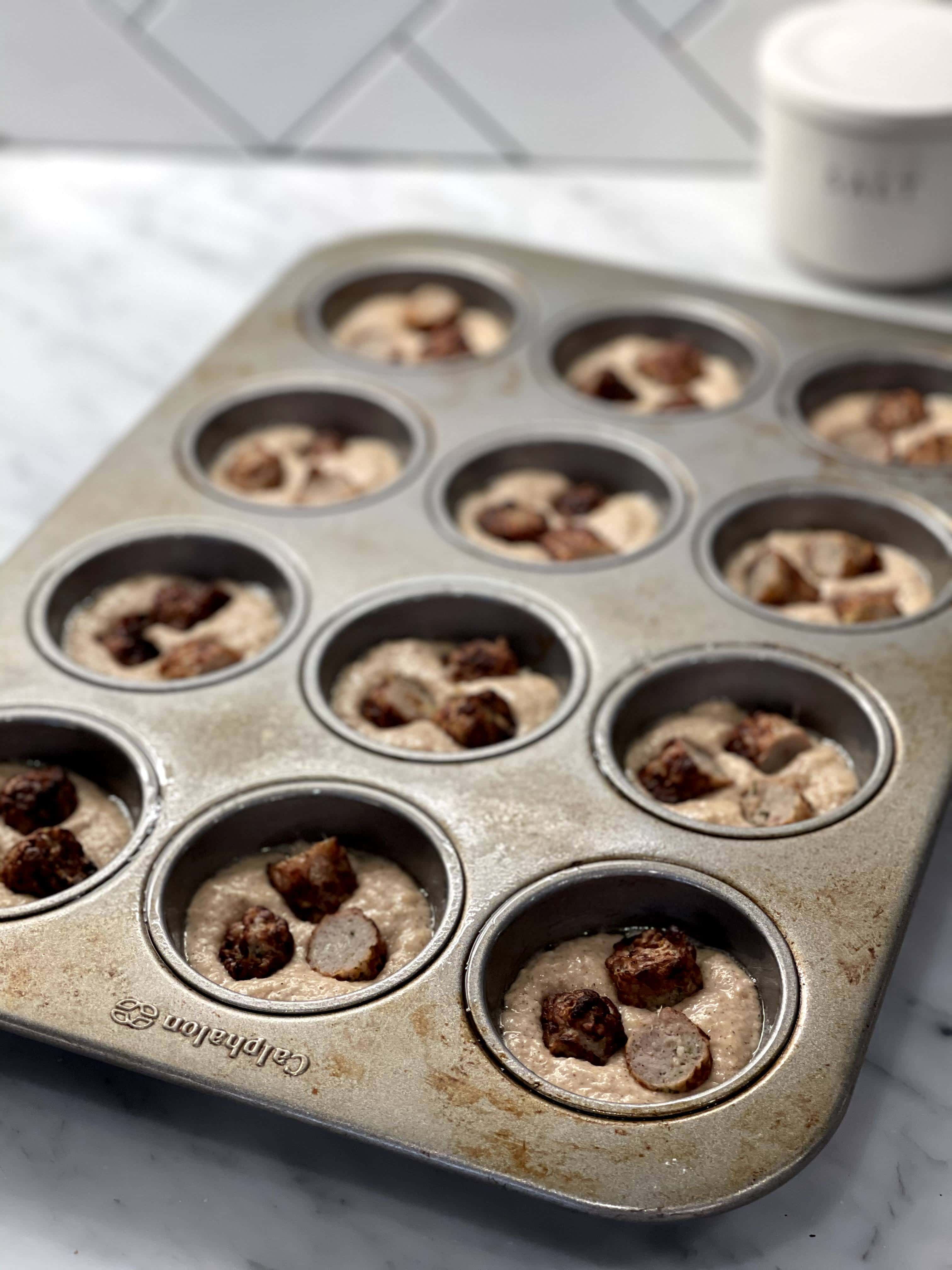 Pigs in a Blanket Breakfast Muffins - Sweet Savory and Steph