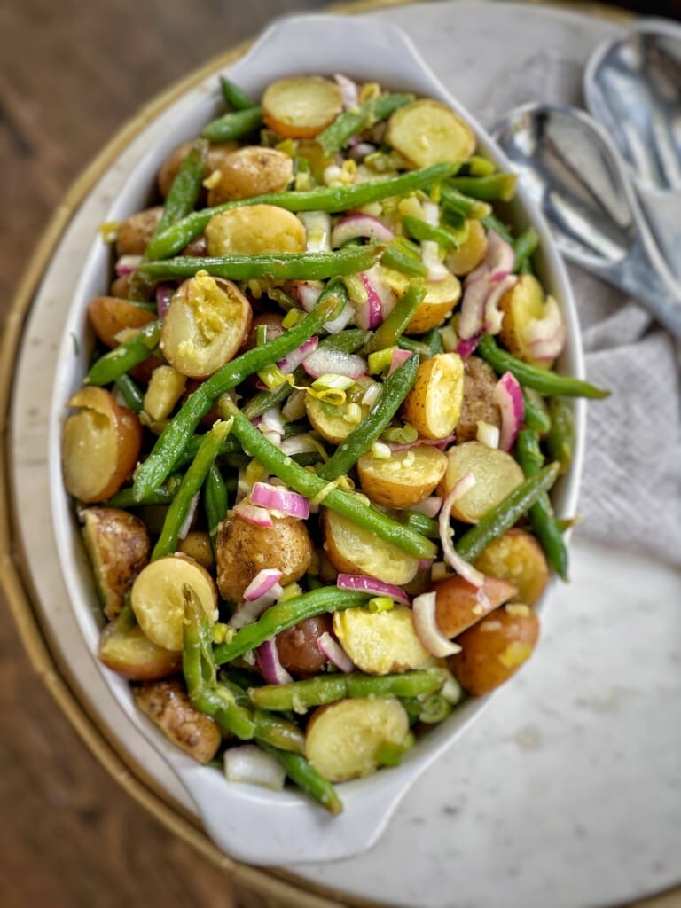 String Bean and Potato Salad - Sweet Savory and Steph