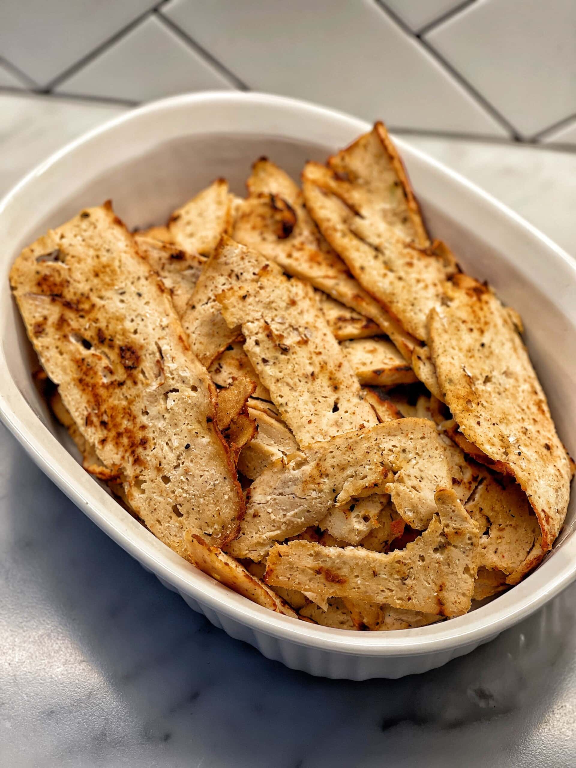 Healthy Sliced Chicken Gyro - Sweet Savory and Steph