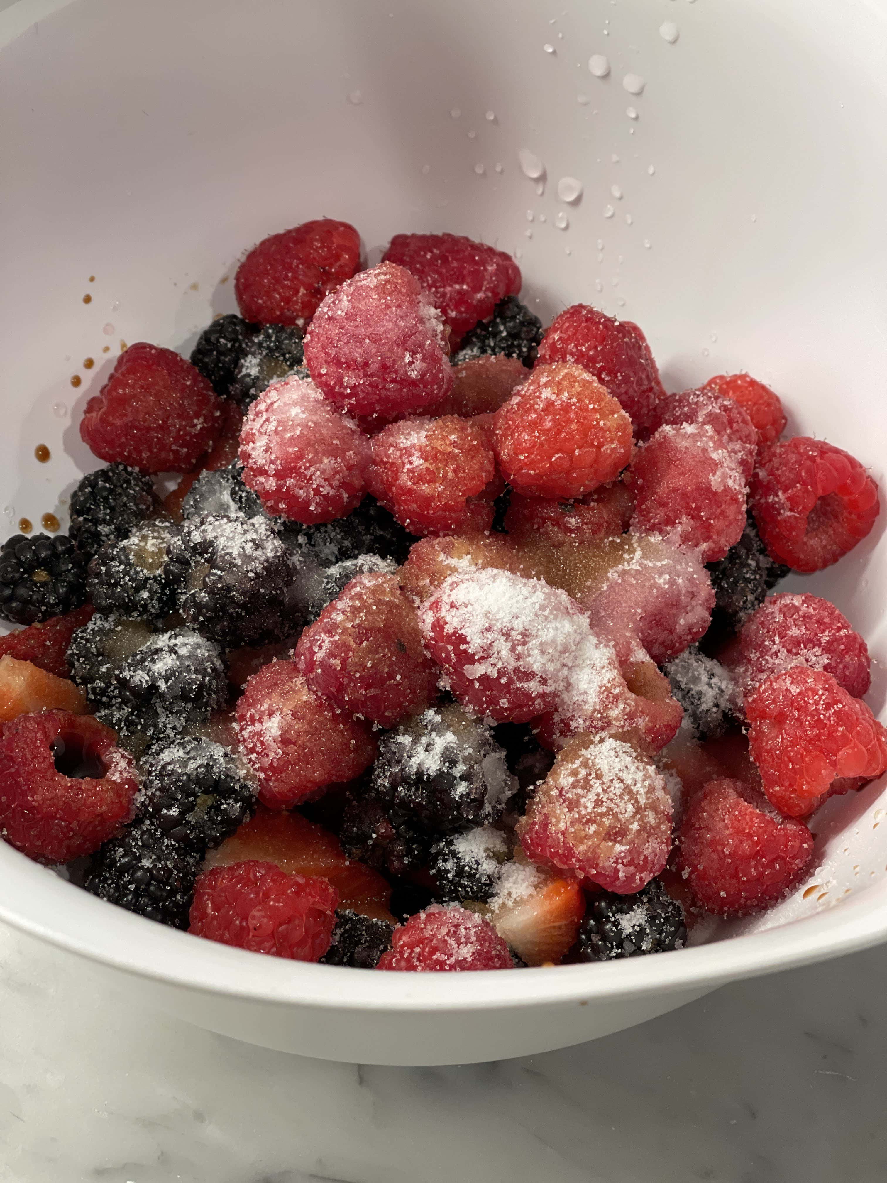Dessert Shells with Macerated Mixed Berries - Sweet Savory and Steph