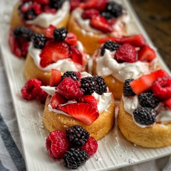 Dessert Shells with Macerated Mixed Berries - Sweet Savory and Steph
