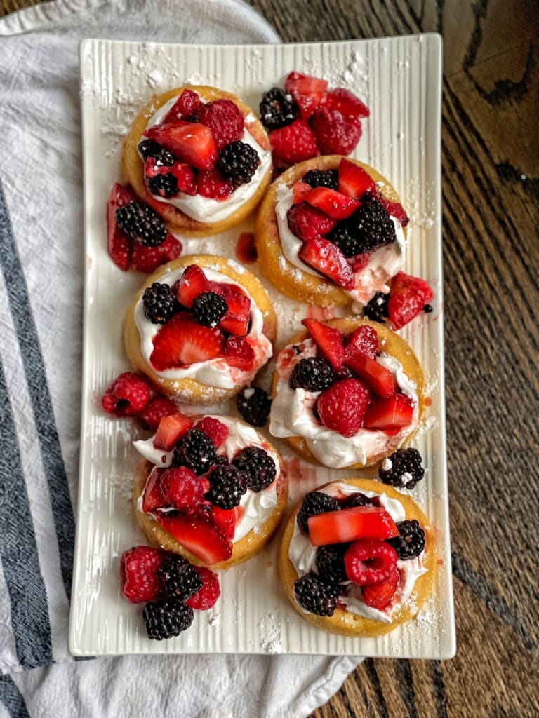 Dessert Shells with Macerated Mixed Berries - Sweet Savory and Steph