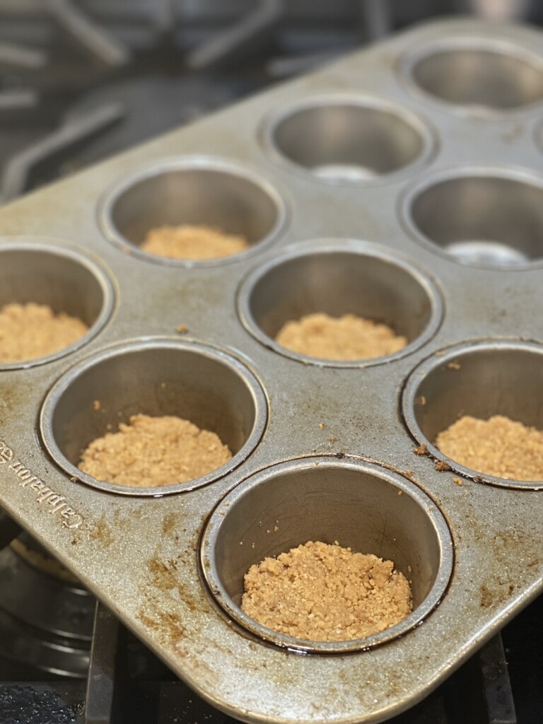 Mini Cheesecakes with Graham Cracker Crusts - Sweet Savory and Steph