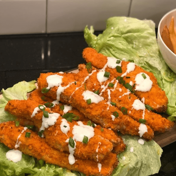 buffalo chicken tenders - Sweet Savory and Steph
