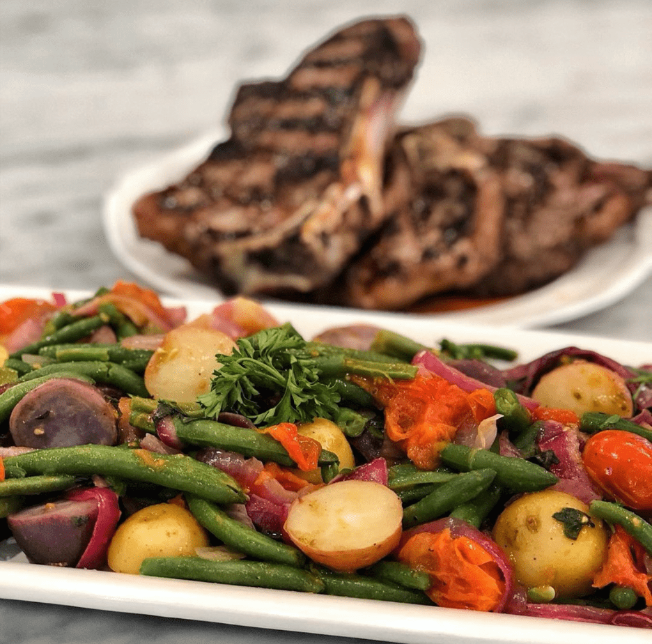 string bean and potato salad - Sweet Savory and Steph