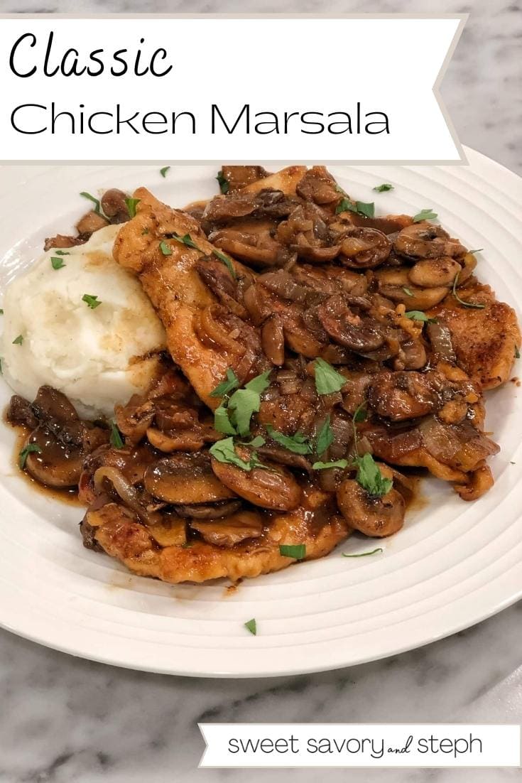 Lightened-Up Chicken Marsala - Sweet Savory and Steph