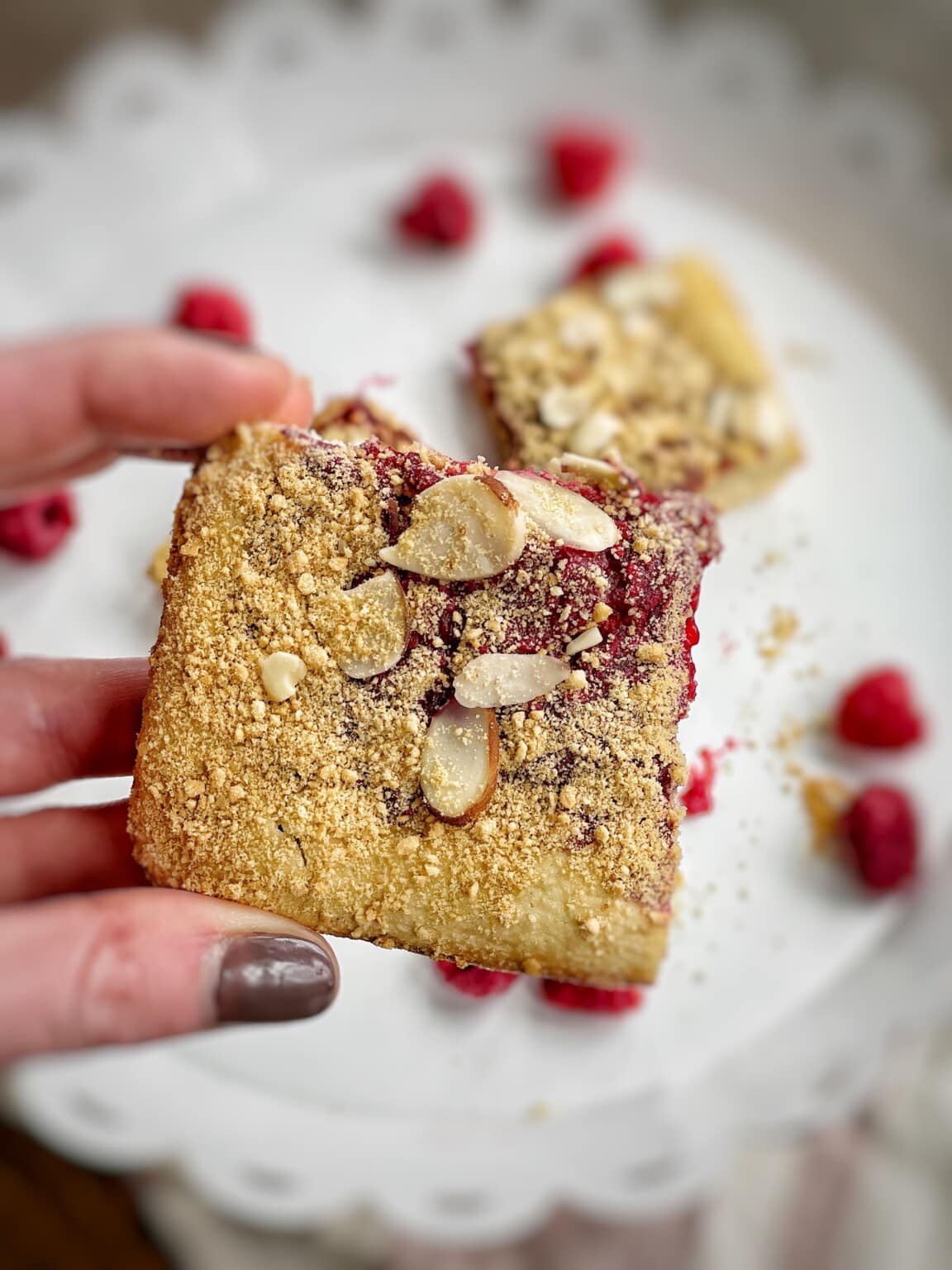 Homemade Raspberry Jam Squares - Sweet Savory and Steph