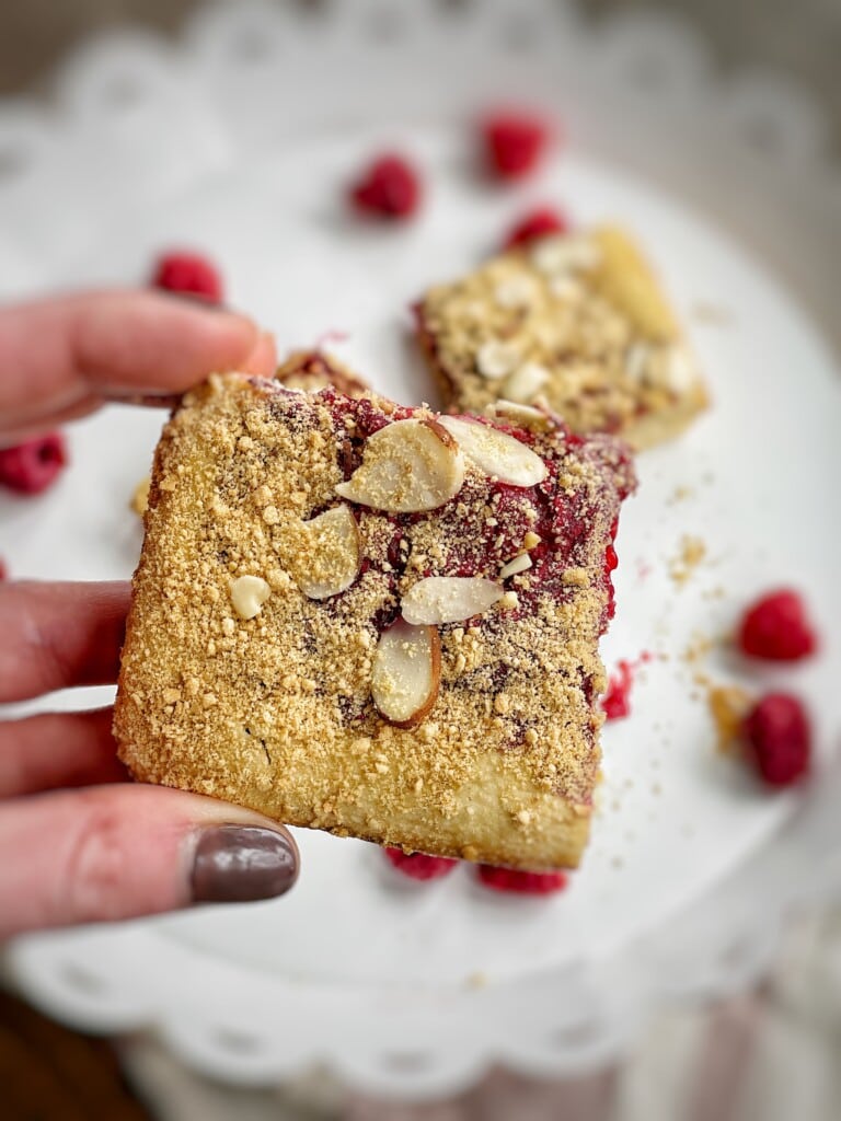 Homemade Raspberry Jam Squares - Sweet Savory and Steph