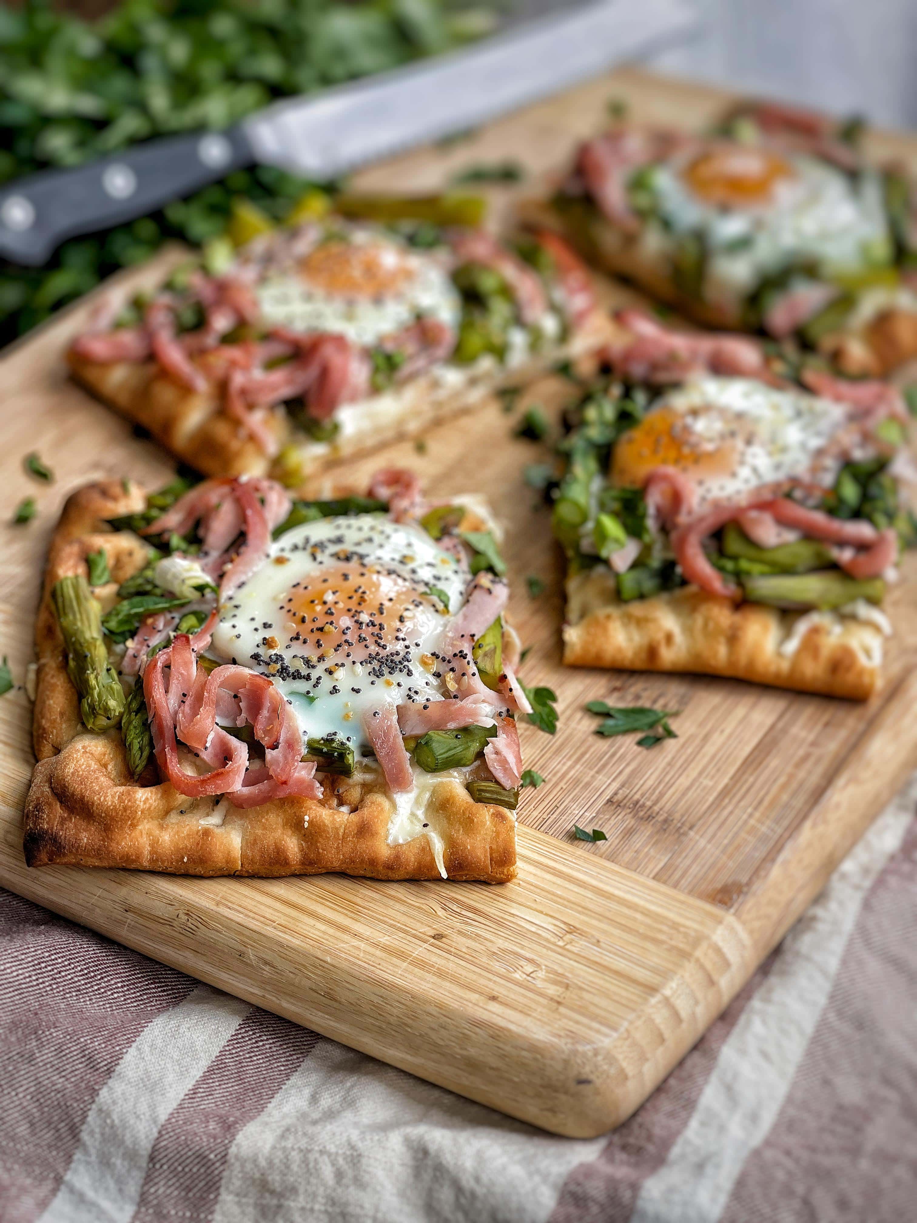Spring Breakfast Flatbreads - Sweet Savory and Steph