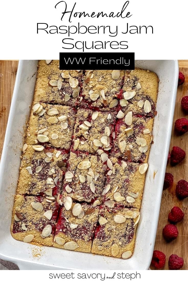 Homemade Raspberry Jam Squares - Sweet Savory and Steph