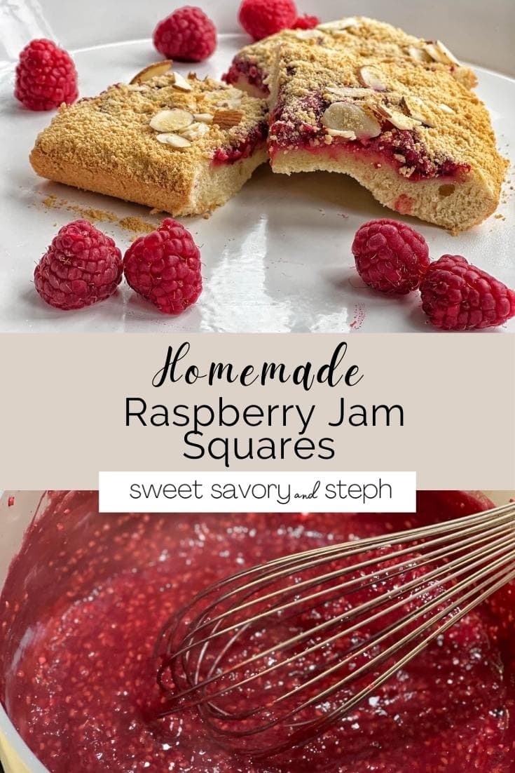 Homemade Raspberry Jam Squares - Sweet Savory and Steph
