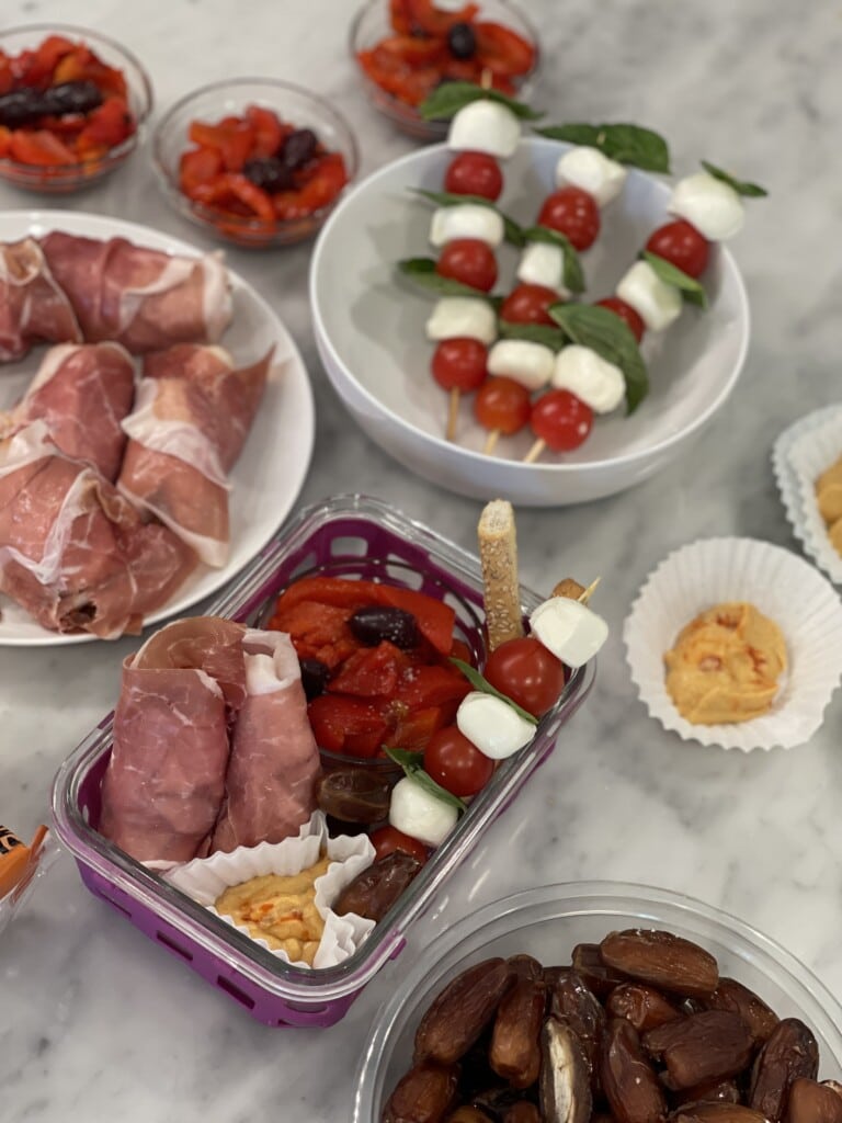 Italian Inspired Grown-Up Lunchable Box - Sweet Savory and Steph