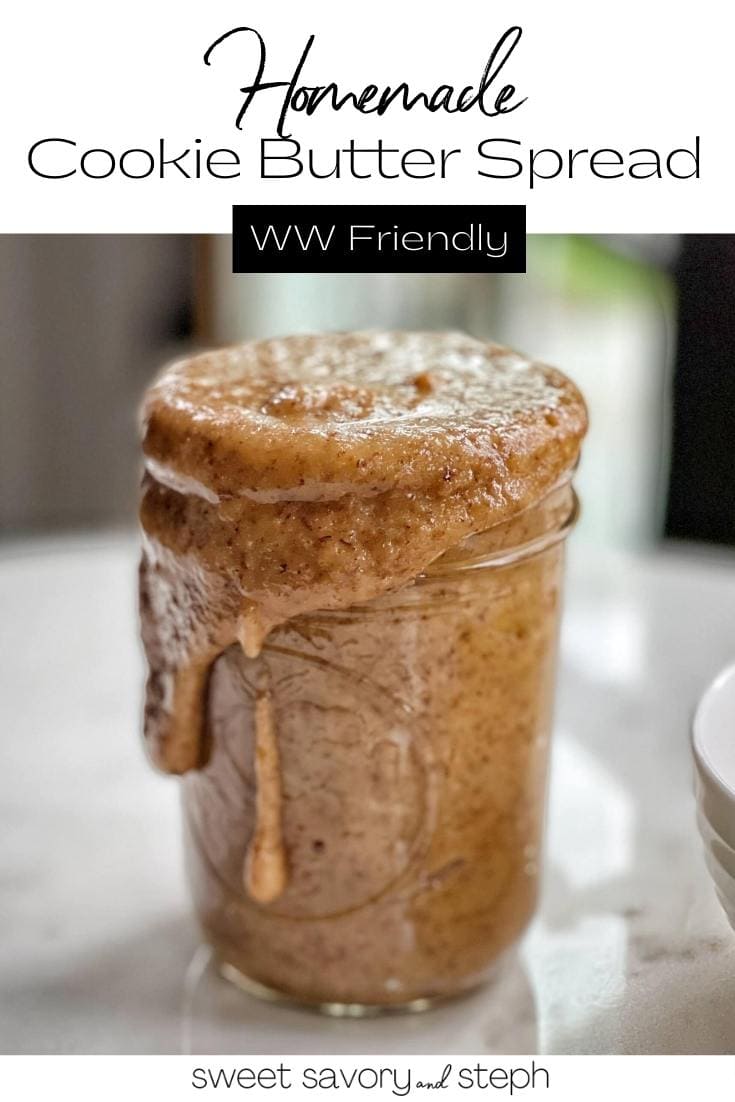 Homemade Cookie Butter Spread - Sweet Savory and Steph