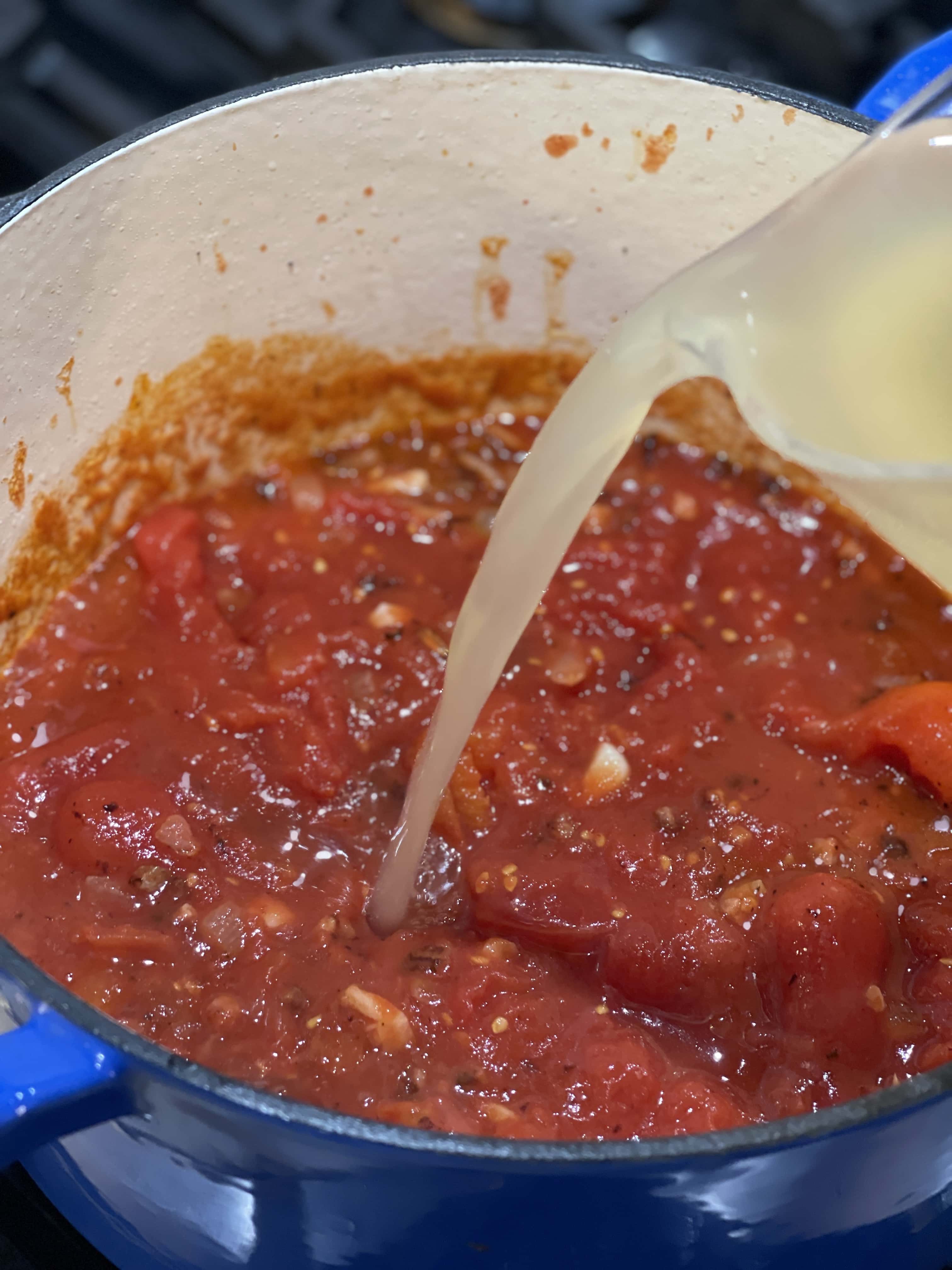 One Pot Rigatoni in Pink Sauce - Sweet Savory and Steph