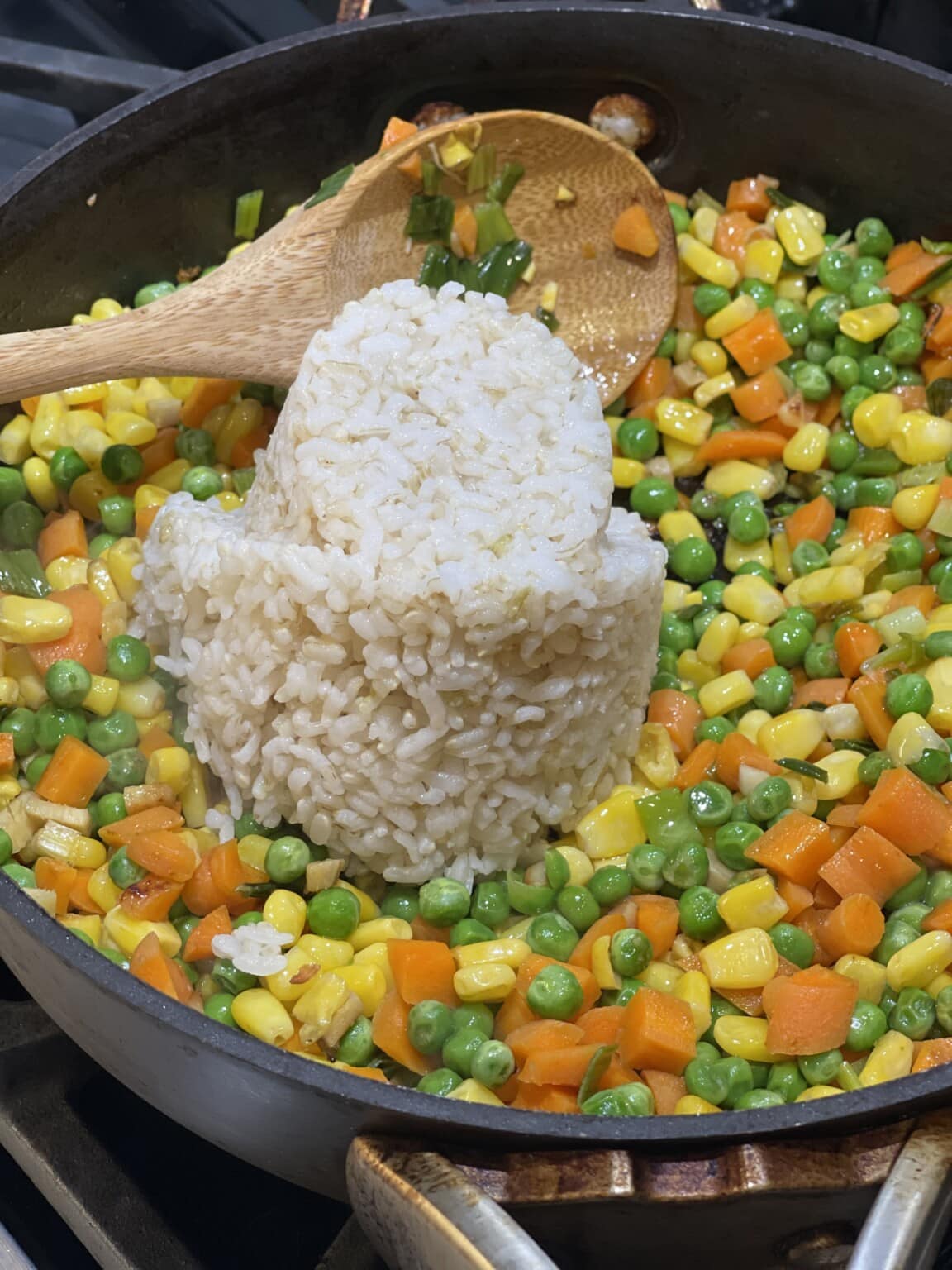 Healthy Vegetable Fried Rice - Sweet Savory and Steph
