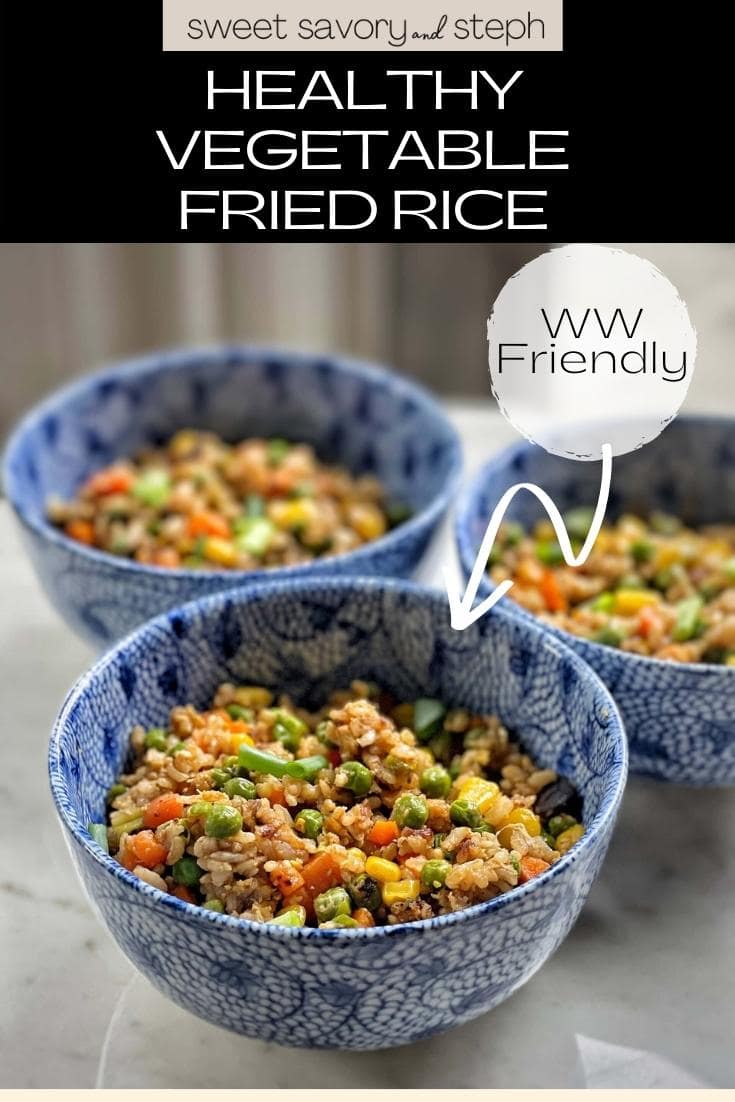 Healthy Vegetable Fried Rice - Sweet Savory and Steph
