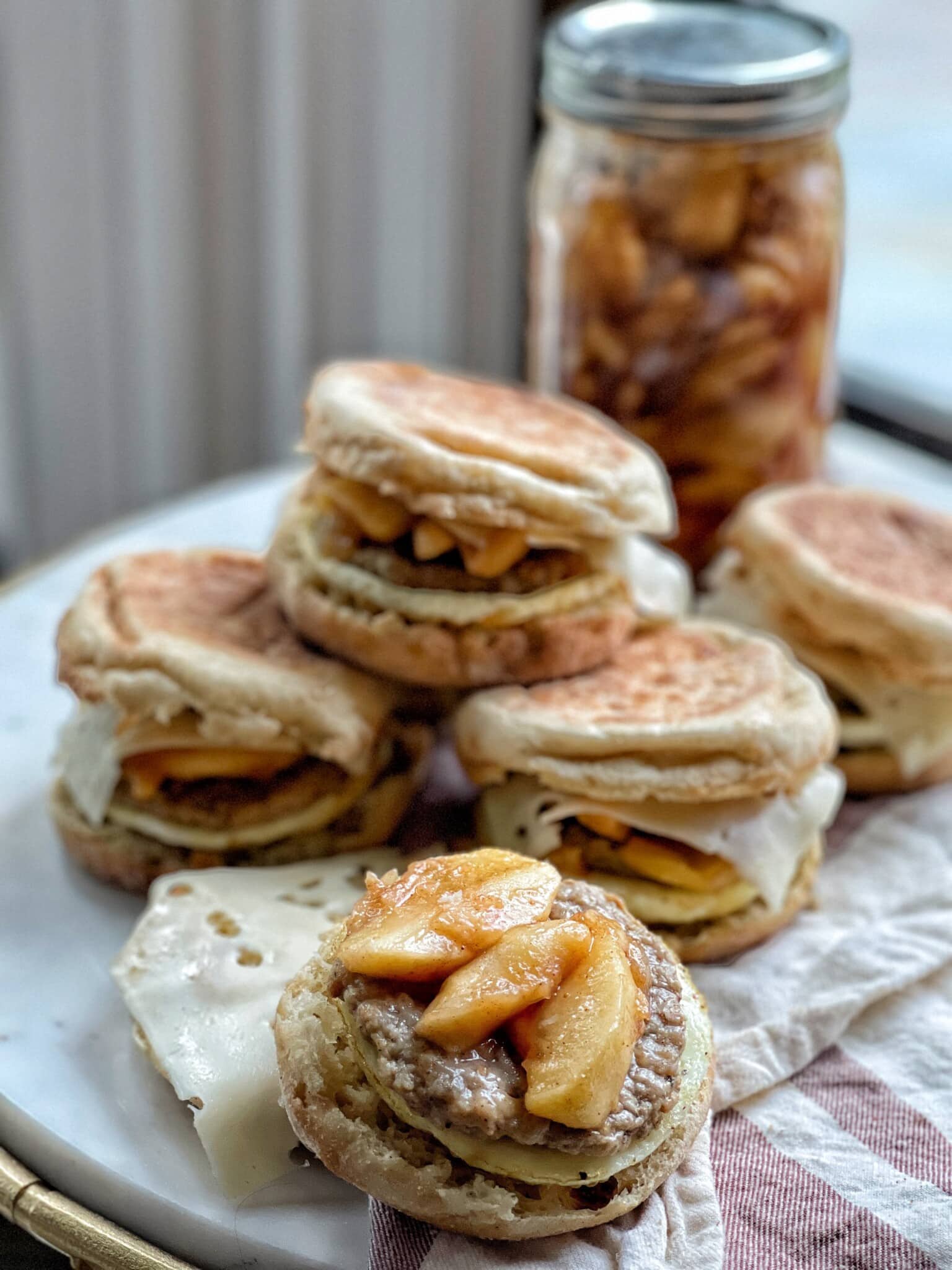 Healthy Fall Breakfast Sandwiches - Sweet Savory and Steph