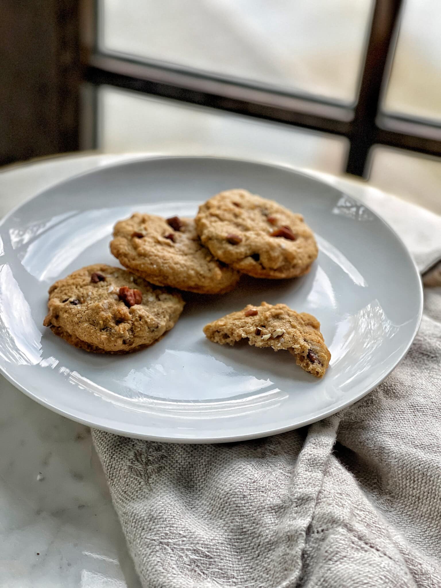 Almond Flour Pecan Cookies - Sweet Savory and Steph