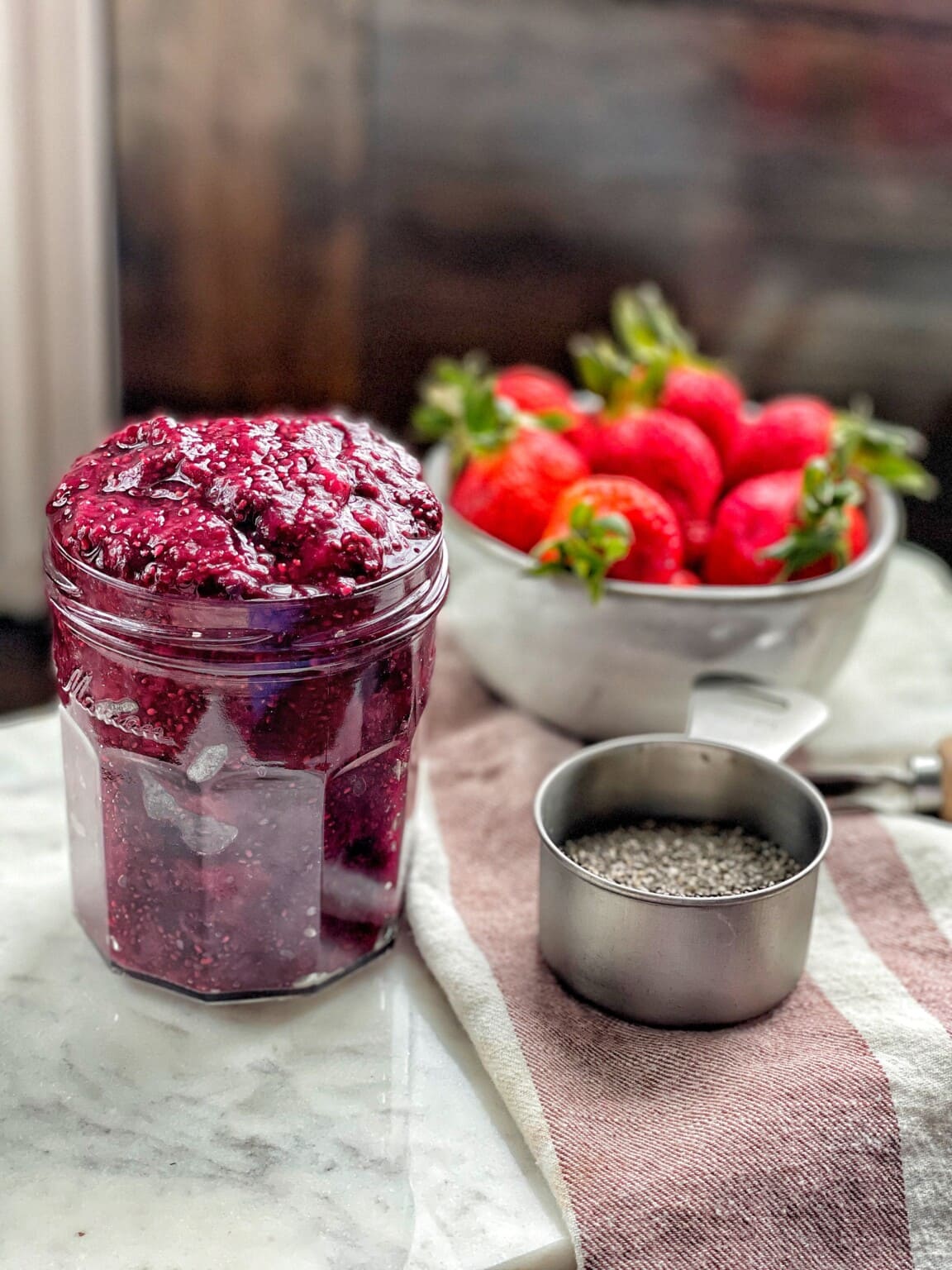 Naturally Sweetened Mixed Berry Chia Jam - Sweet Savory and Steph