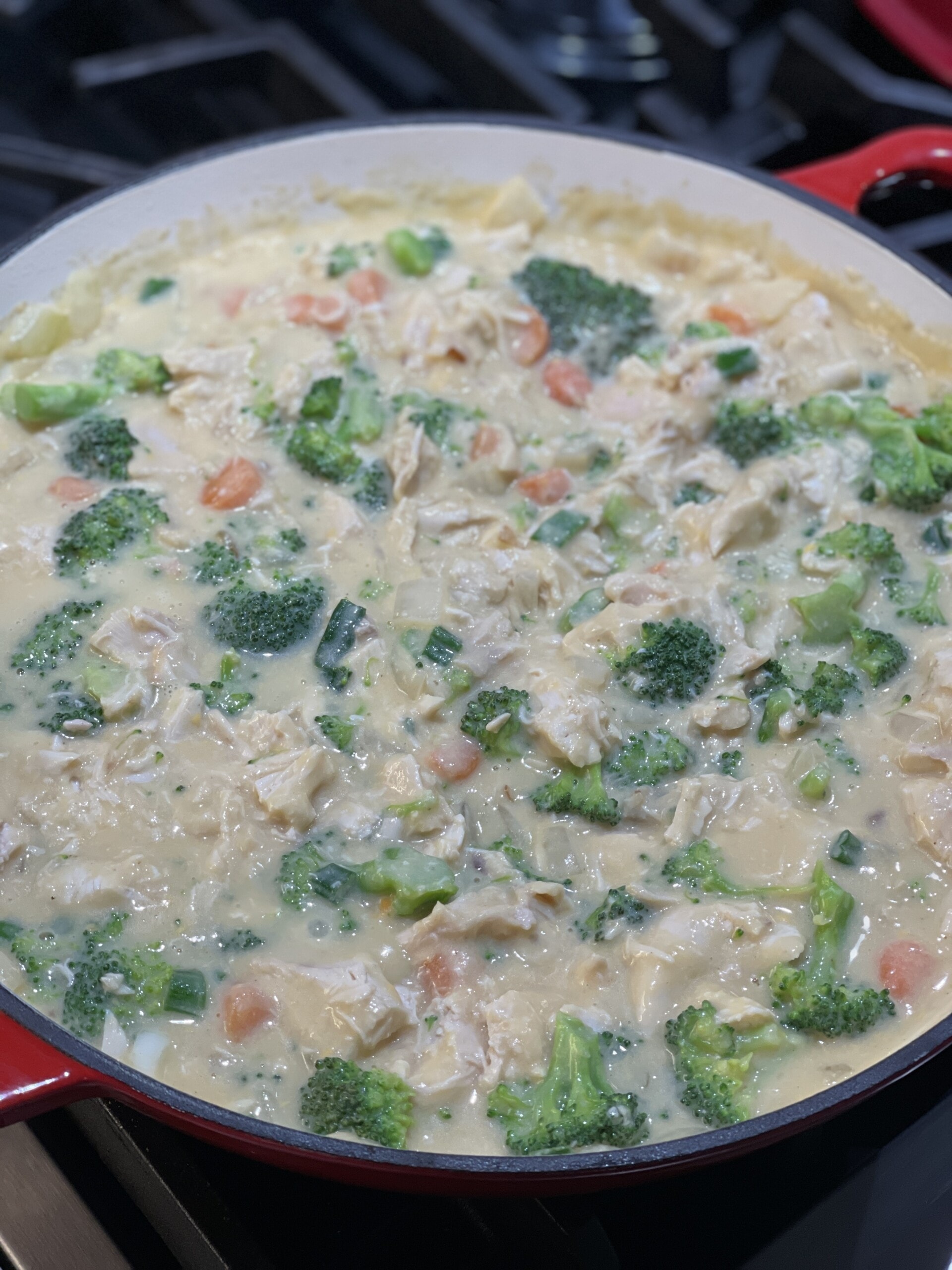 Healthy Cheesy Broccoli and Chicken Casserole - Sweet Savory and Steph