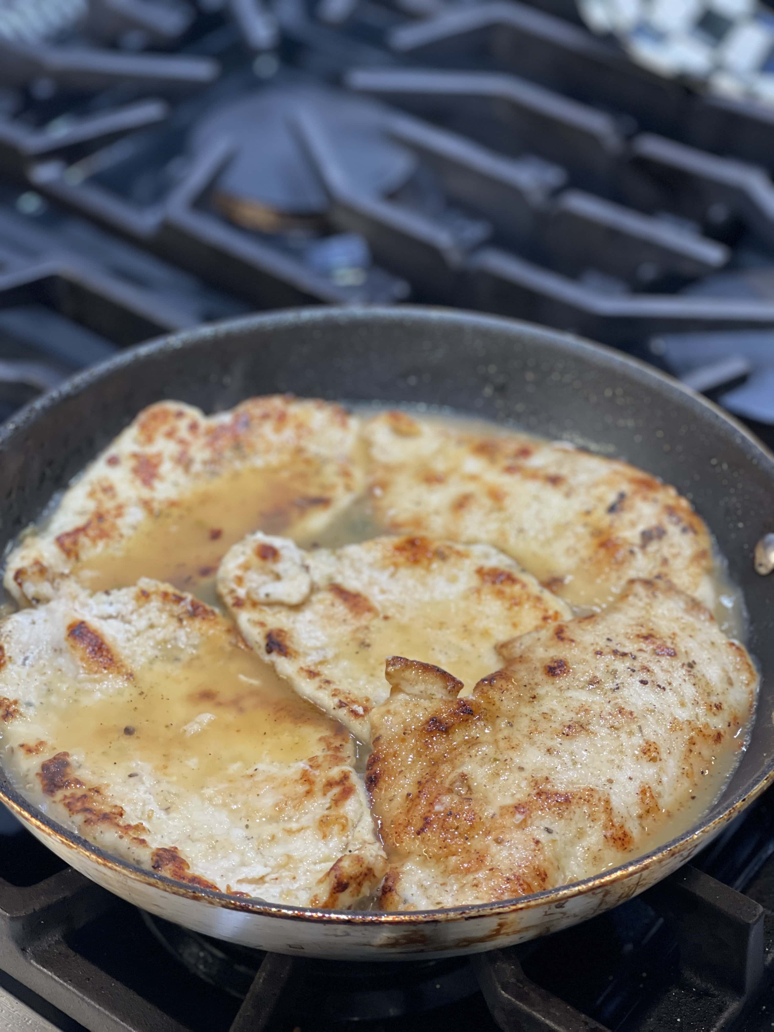 Lighter Chicken Piccata - Sweet Savory and Steph