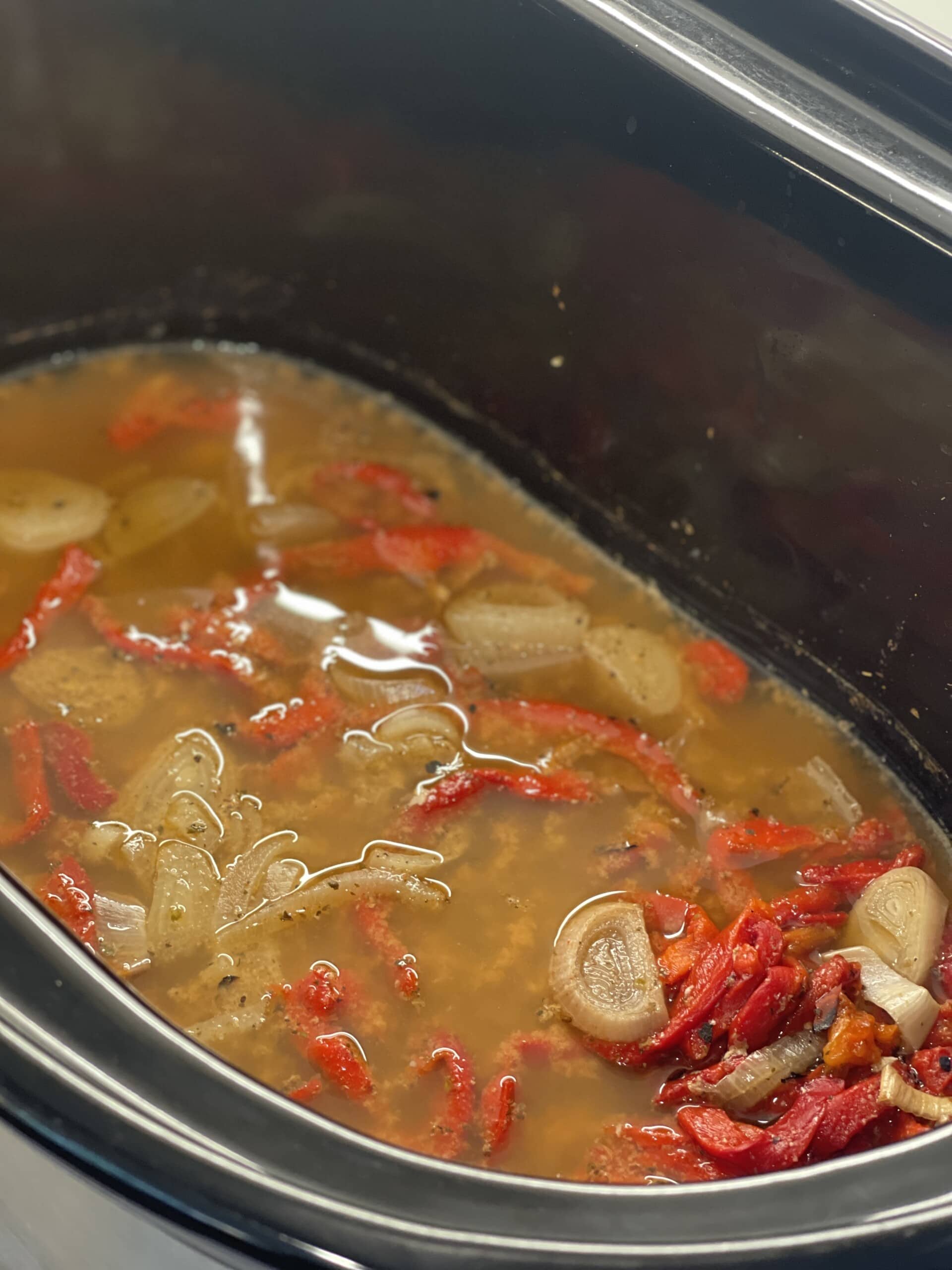 Light Slow Cooker Florentine Chicken - Sweet Savory and Steph