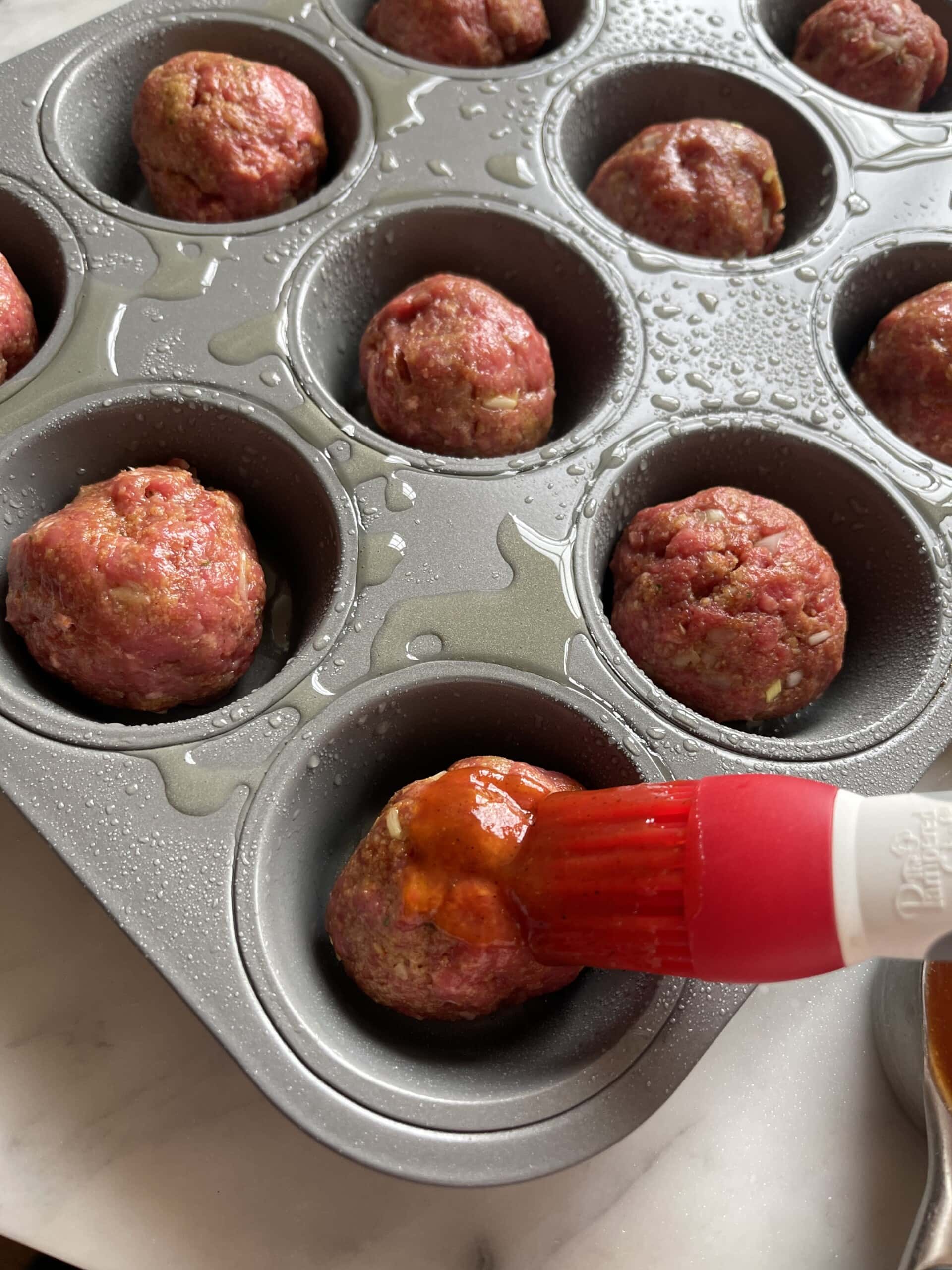 Healthy BBQ Meatloaf Meatballs - Sweet Savory and Steph