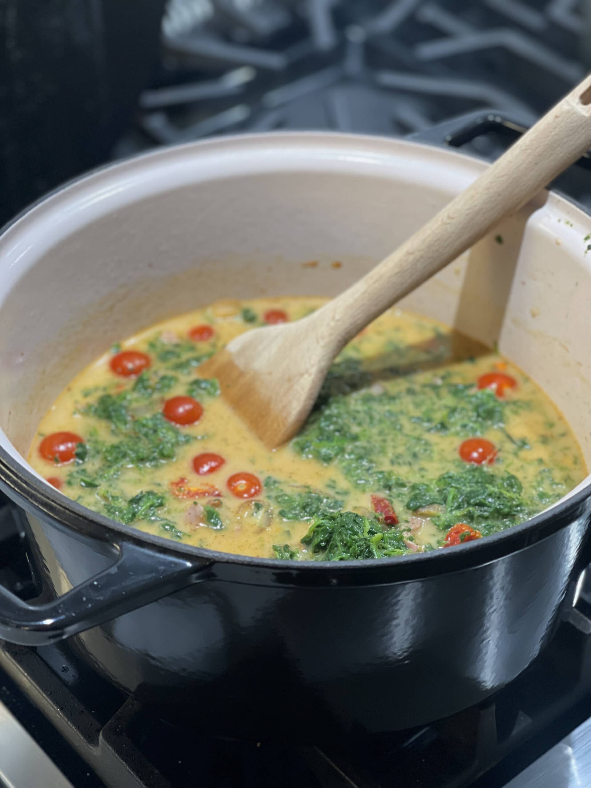 Healthy One Pot Tuscan Pasta - Sweet Savory and Steph