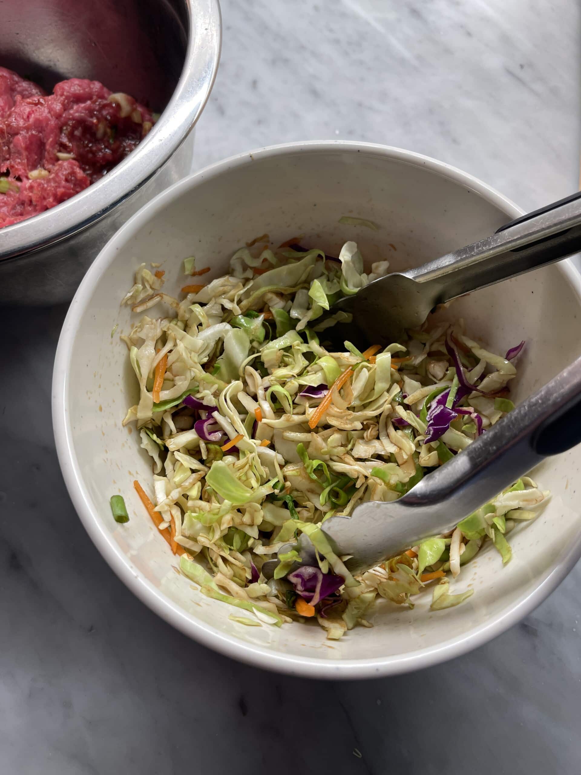 Asian Inspired Beef Burgers with Slaw and Pickled Cucumbers - Sweet ...