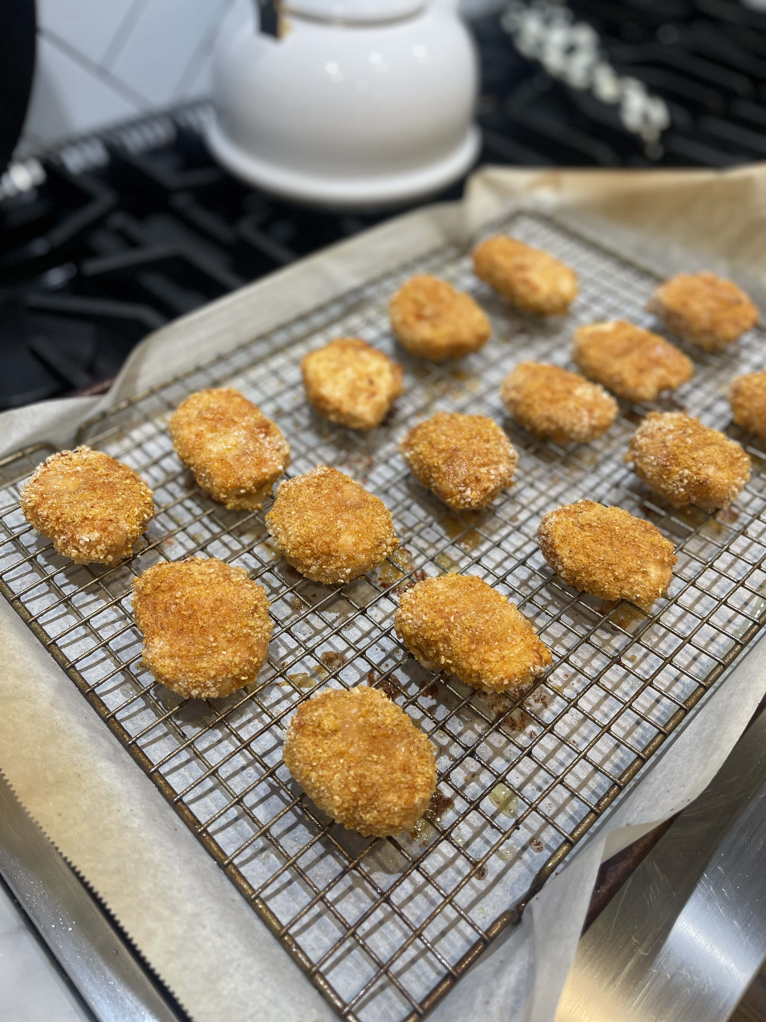 Homemade Baked Chicken Nuggets with Ground Chicken - Sweet Savory and Steph