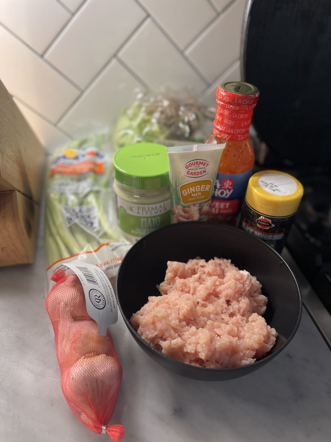 Light Bang Bang Ground Chicken Skillet - Sweet Savory and Steph