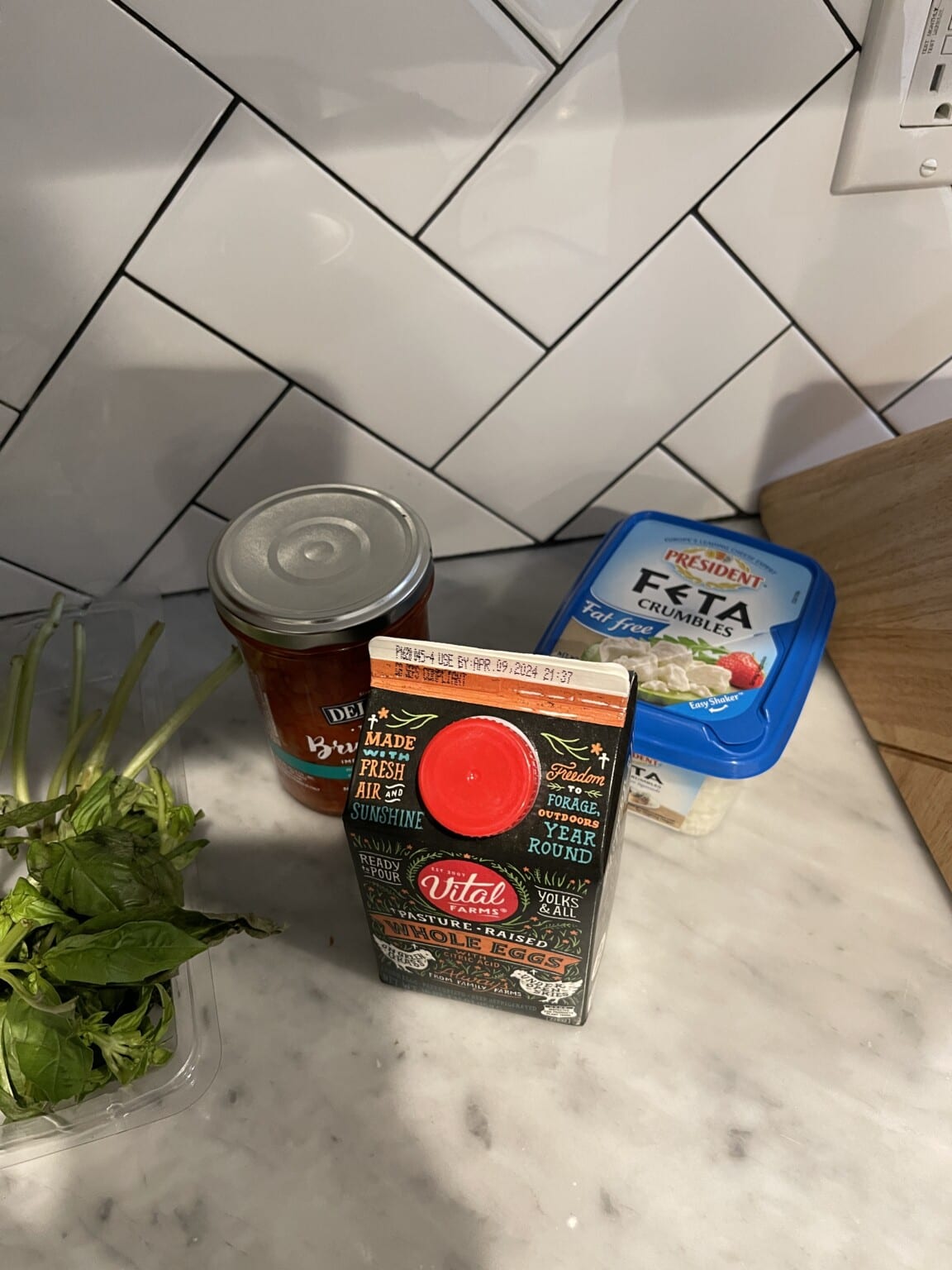 Easy Healthy Bruschetta Feta Frittata