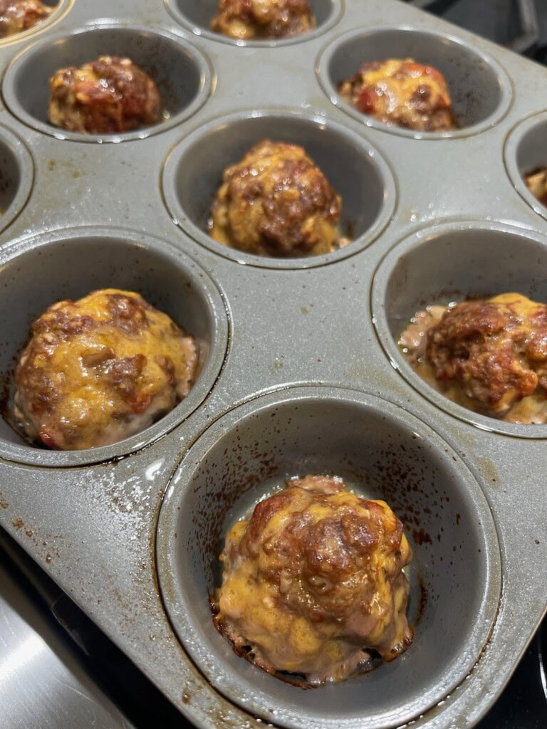 Light Bacon Cheeseburger Inspired Meatballs - Sweet Savory and Steph