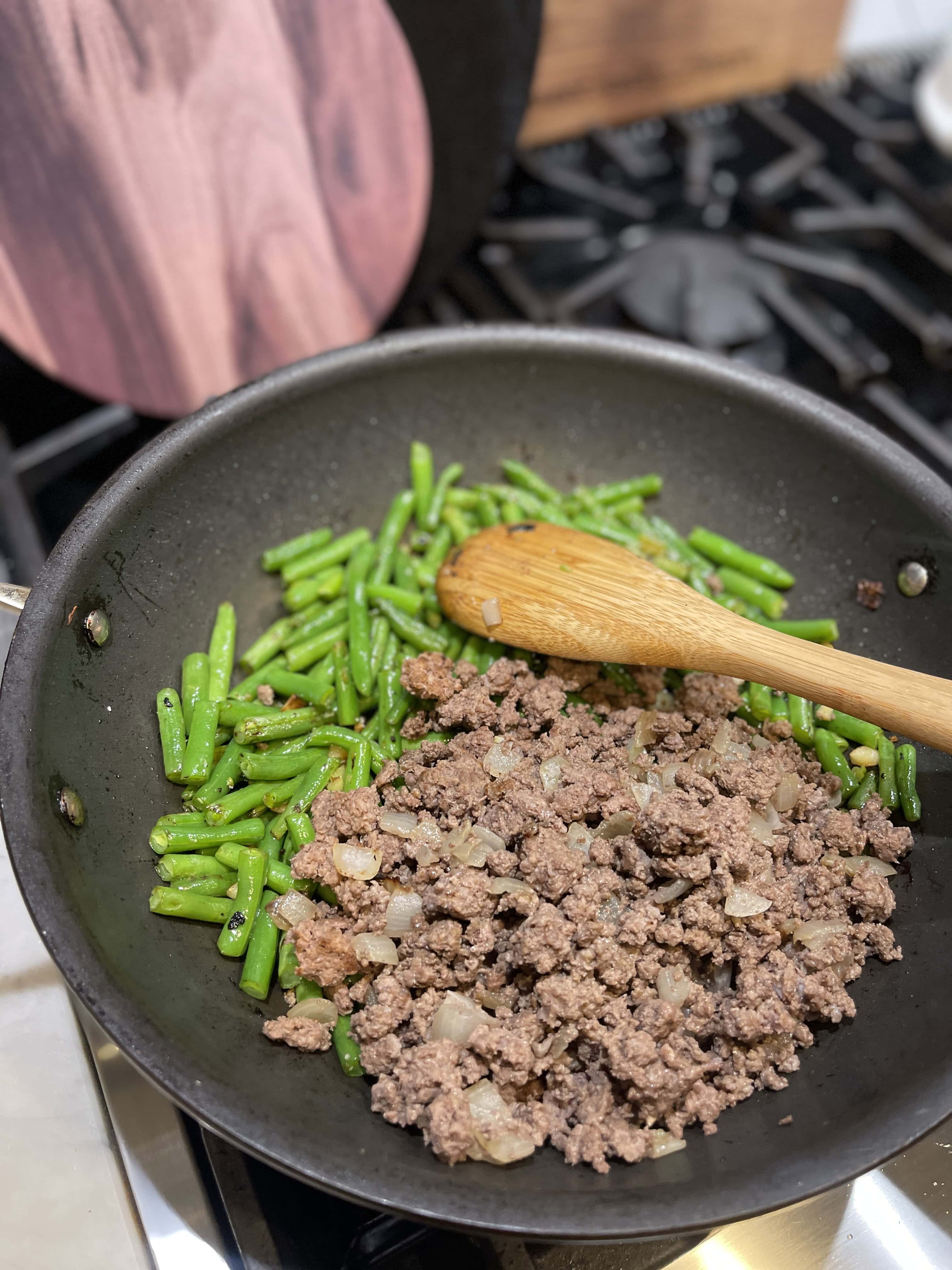 Easy Healthy Beef and String Bean Stir Fry - Sweet Savory and Steph