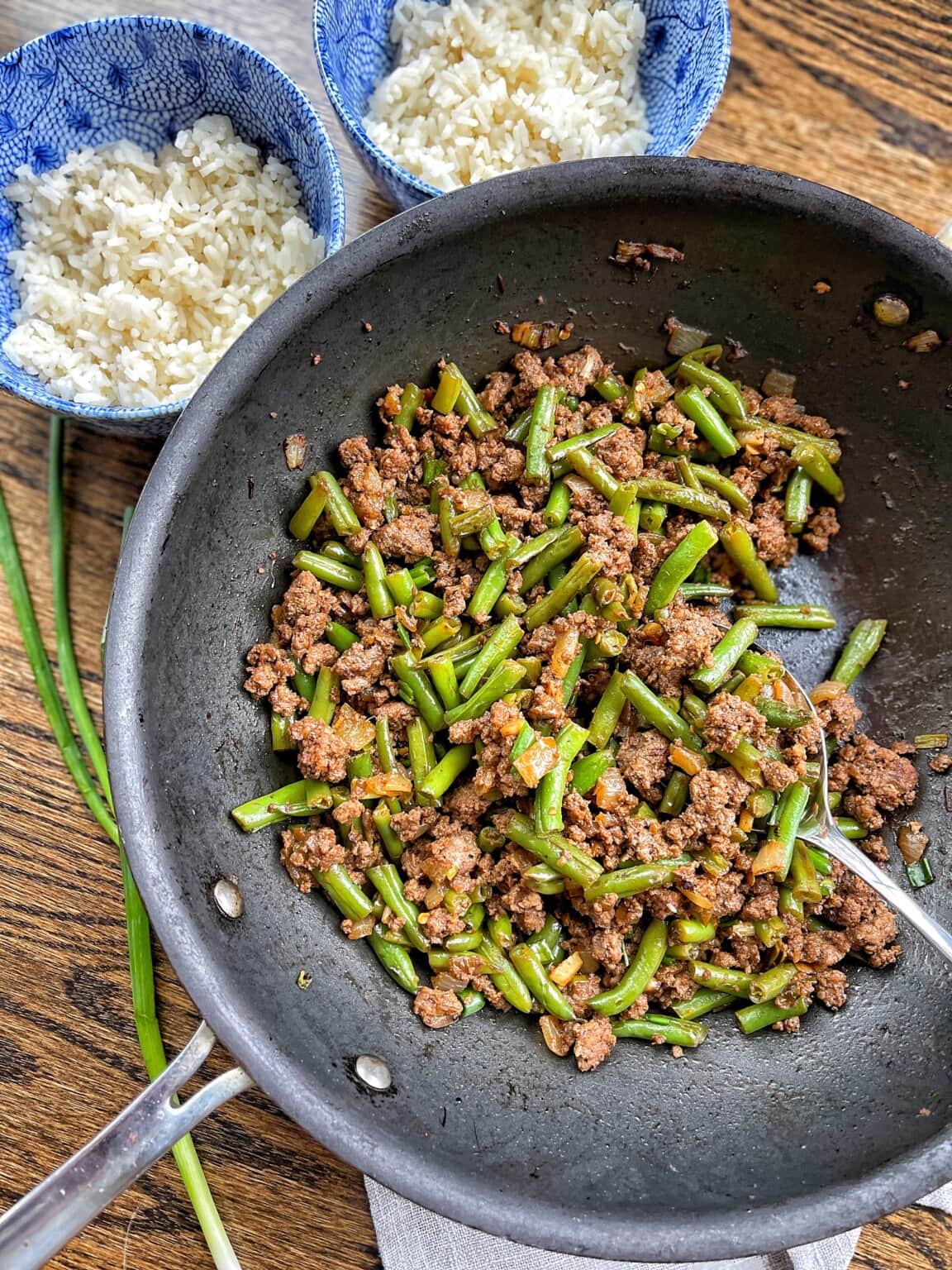 Easy Healthy Beef and String Bean Stir Fry - Sweet Savory and Steph