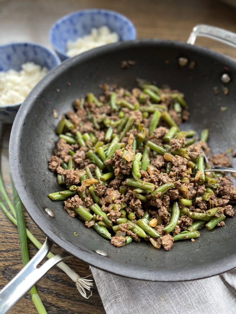 Easy Healthy Beef and String Bean Stir Fry - Sweet Savory and Steph