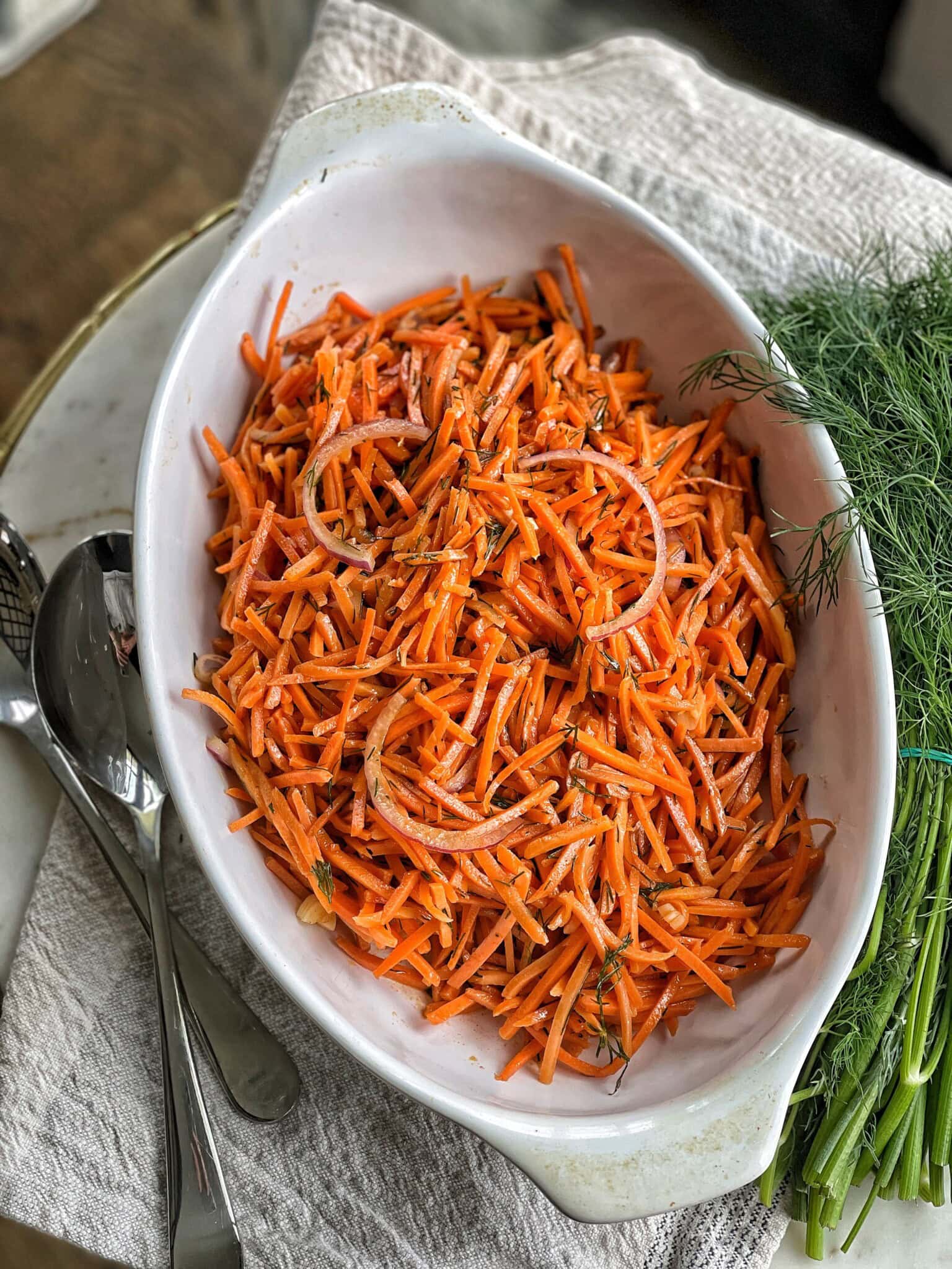 Spring Carrot Salad - Sweet Savory and Steph