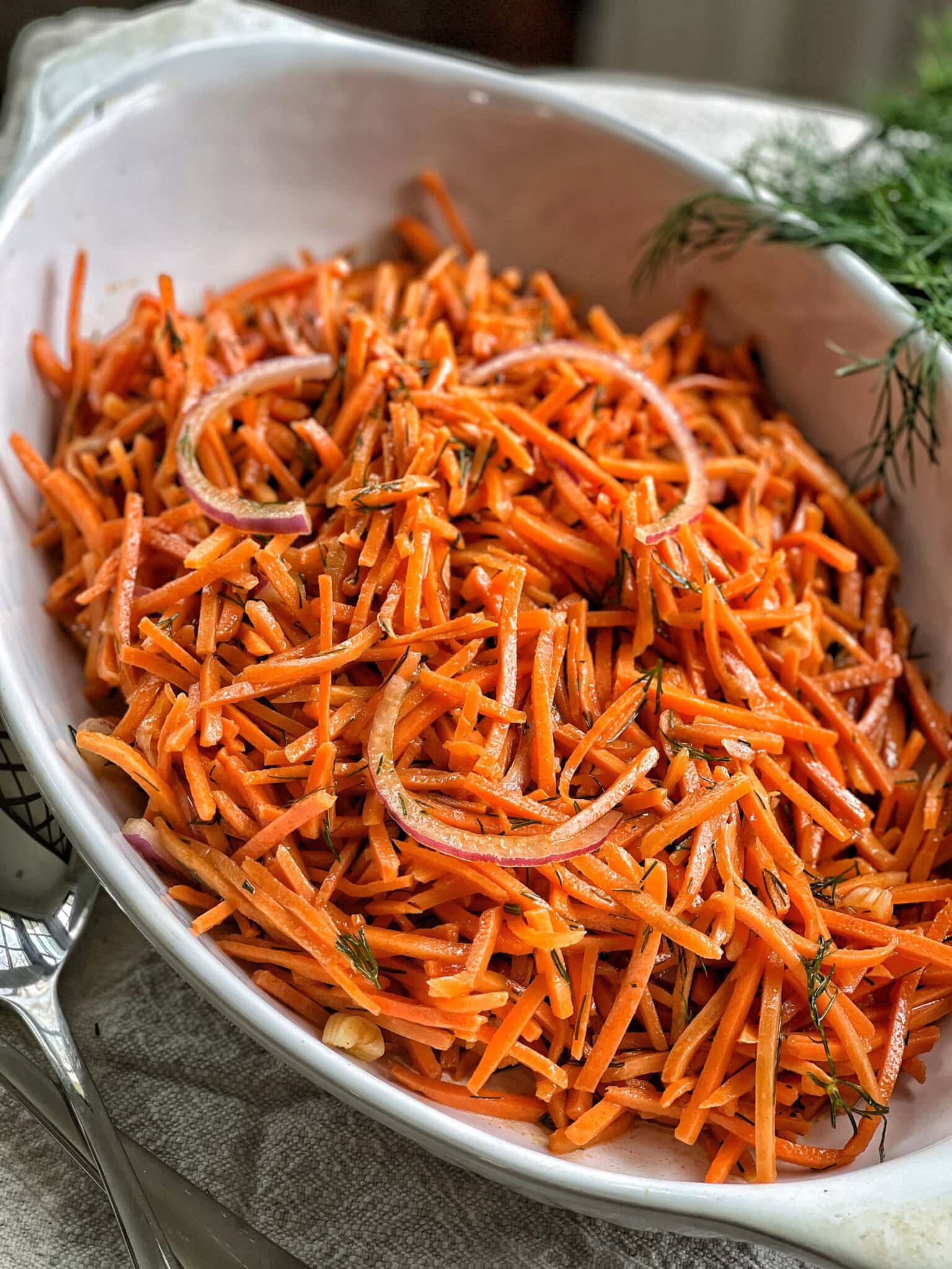 Spring Carrot Salad - Sweet Savory and Steph
