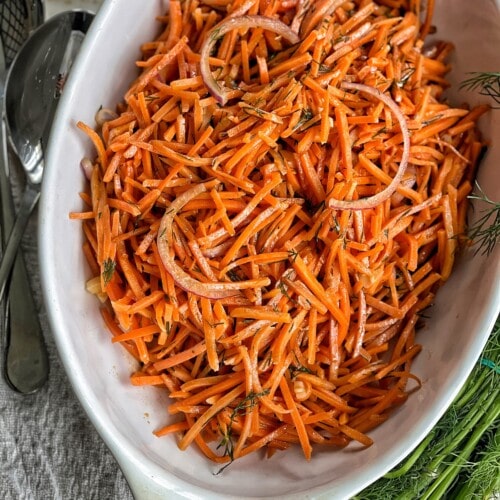 Spring Carrot Salad - Sweet Savory and Steph