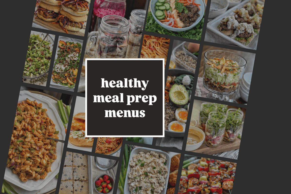 Monthly Meal Prep Menus - Sweet Savory and Steph