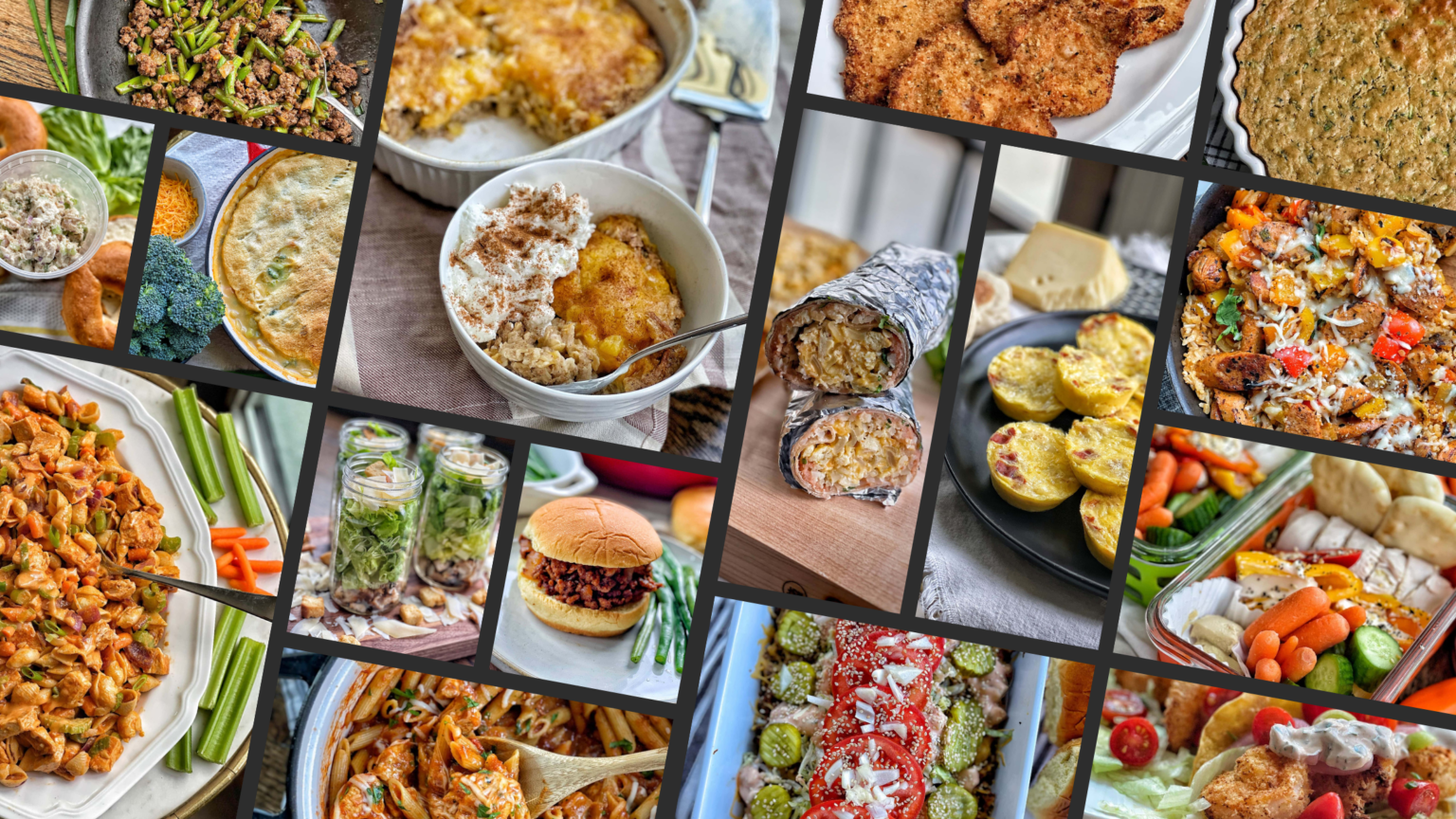 Healthy Meal Prep Menus January 2025 - Sweet Savory and Steph