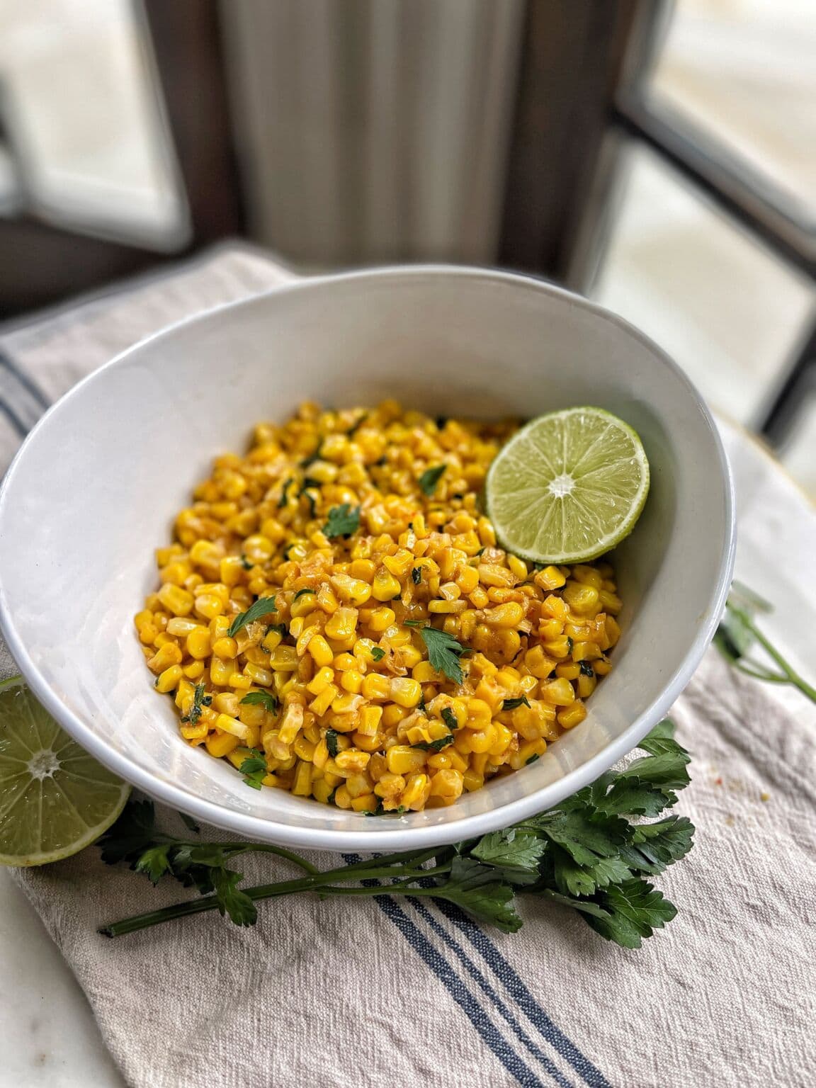 Chili Lime Sauteed Corn Side Dish - Sweet Savory and Steph