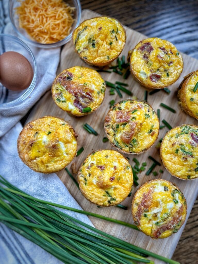 Lightened-up Smashed Potato Egg Cups - Sweet Savory and Steph
